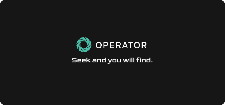 Operator: Intelligent Agent Search.